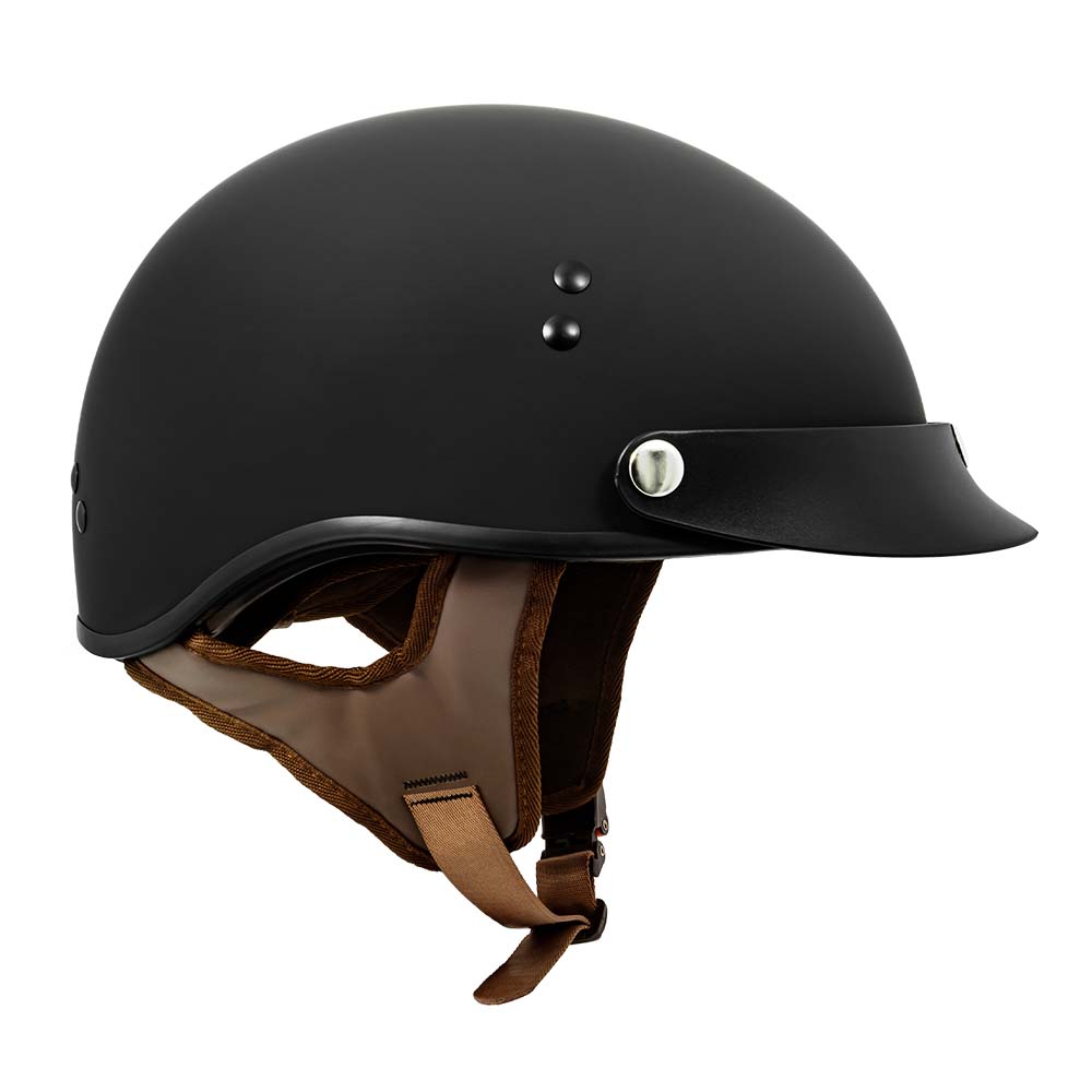 VCAN V58 Cruiser Half Face Motorcycle Helmets with Drop-Down Sunglasses ...