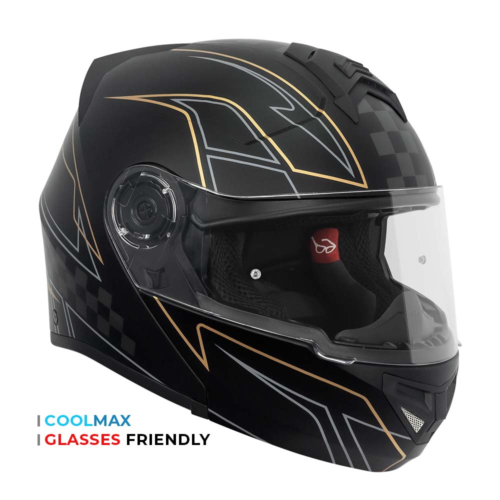 VCAN VX28 Full Face Modular Flip-Up Motorcycle Helmet ECE & DOT ...